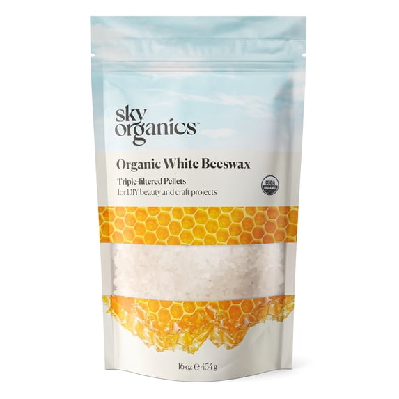 Sky Organics Pure Natural Cosmetic Grade USDA Organic White Beeswax ...