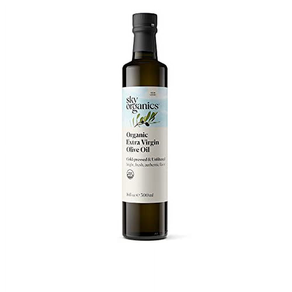 Sky Organics USDA Organic Extra Virgin Olive Oil- 100% Pure Greek Cold ...