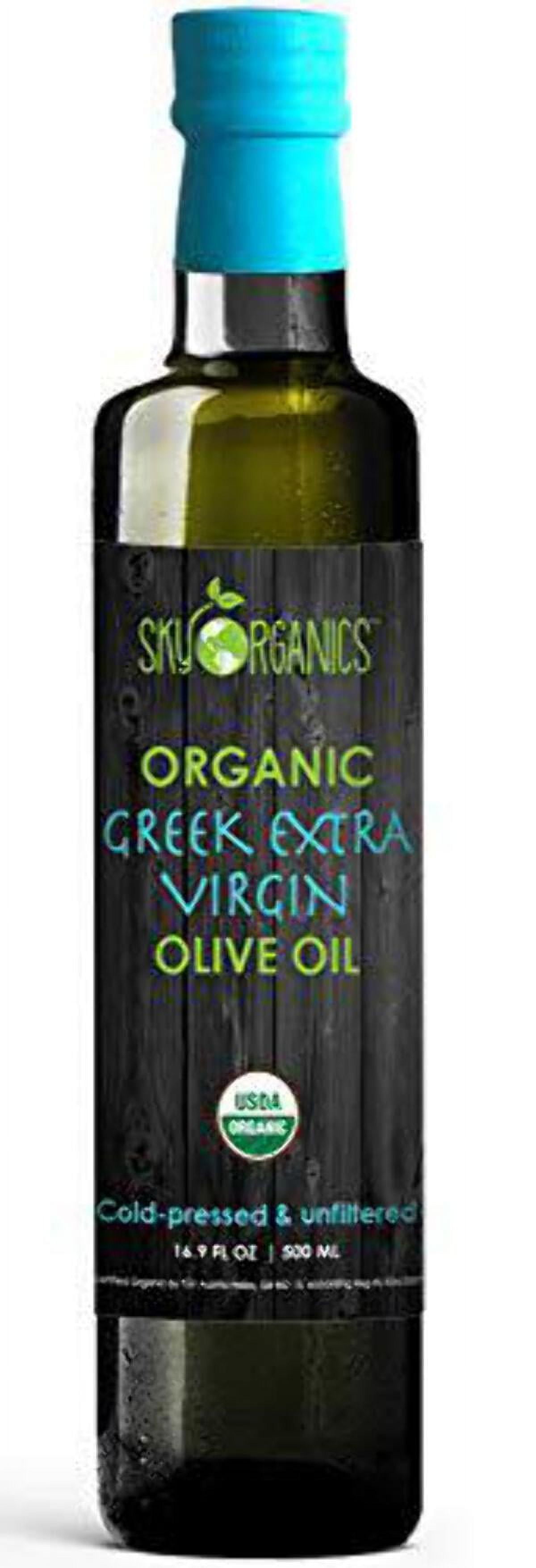 Sky Organics USDA Organic Extra Virgin Olive Oil- 100% Pure Greek Cold ...