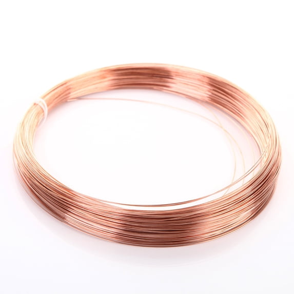 SKYPRO 99.5% Pure Copper Wire, 18 Gauge Round Bare Wire, 33Ft Jewelry ...
