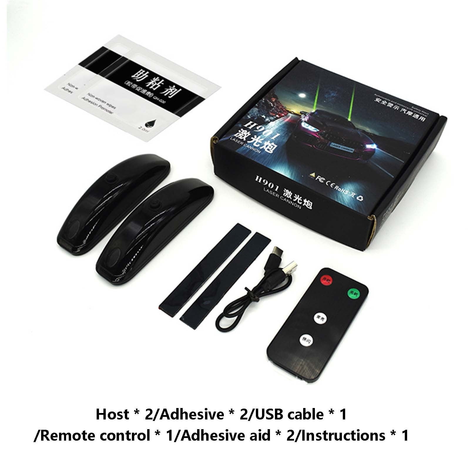 Sky-Projected Safety Light for Cars - Remote-Controlled LED Warning Light with Fast Flash ...