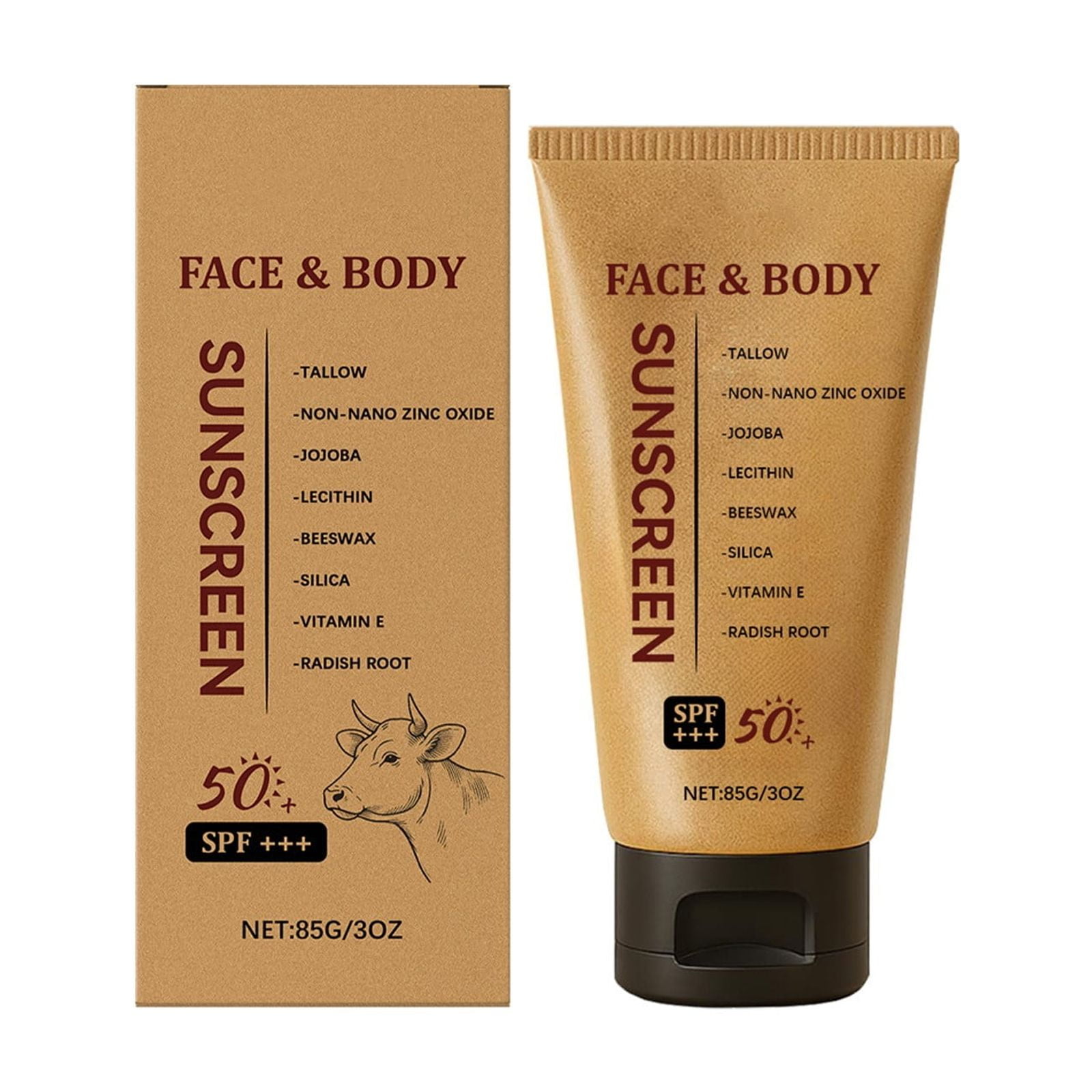 Sky Tallow Sunscreen Organic Non Greasy Natural Sol Beef Tallow Skin ...