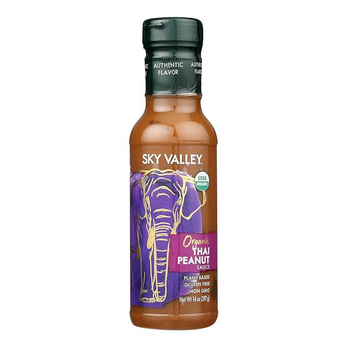 Sky Valley Thai Peanut Sauce - Gluten Free Peanut Sauce, Mild Heat, Authentic Flavor, Organic ...