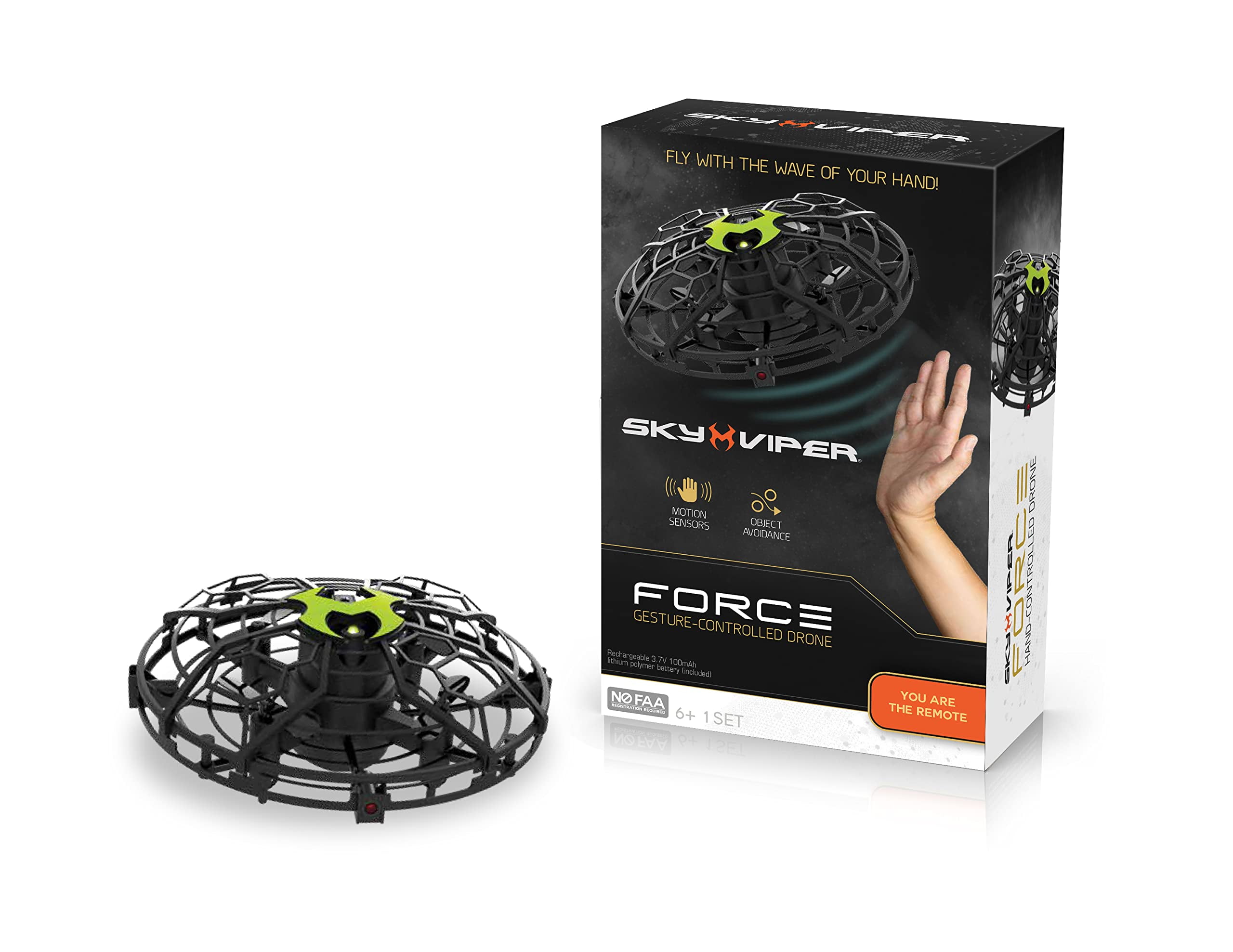 Sky Viper FORCE Gesture Controlled Hover Sphere Drone, Air Toys ...