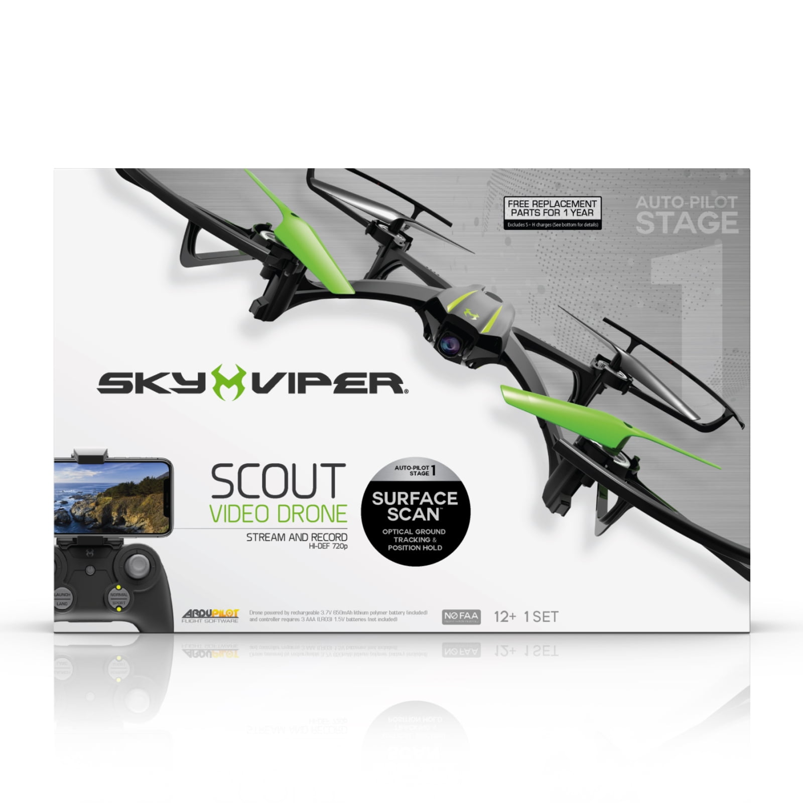 Sky Viper Scout Streaming Drone w/Surface Scan Technology & ArduPilot Firmware Aerial Drones ...