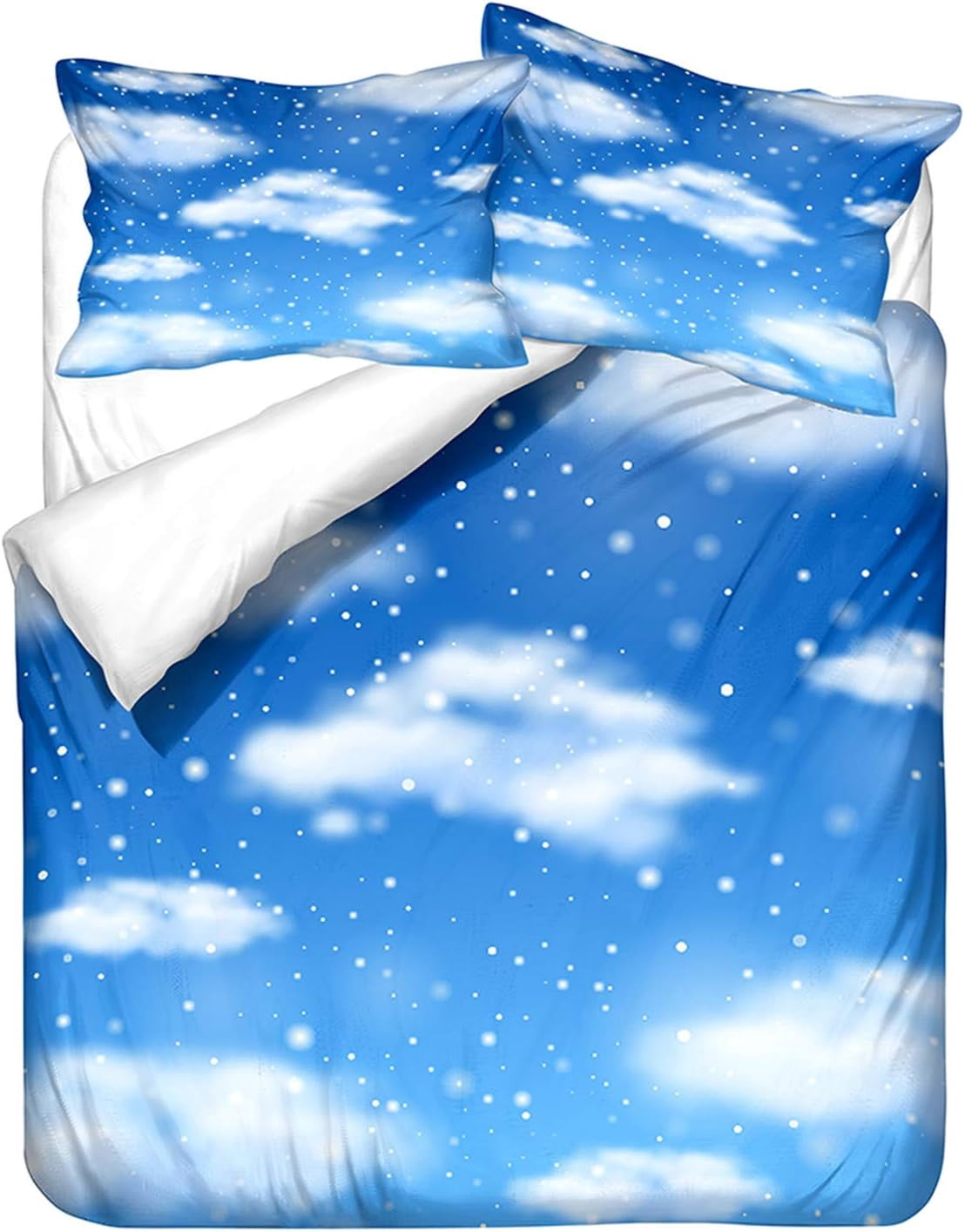Sky and Clouds Duvet Cover Set,Bedding Set for Kids and Adult, Home ...