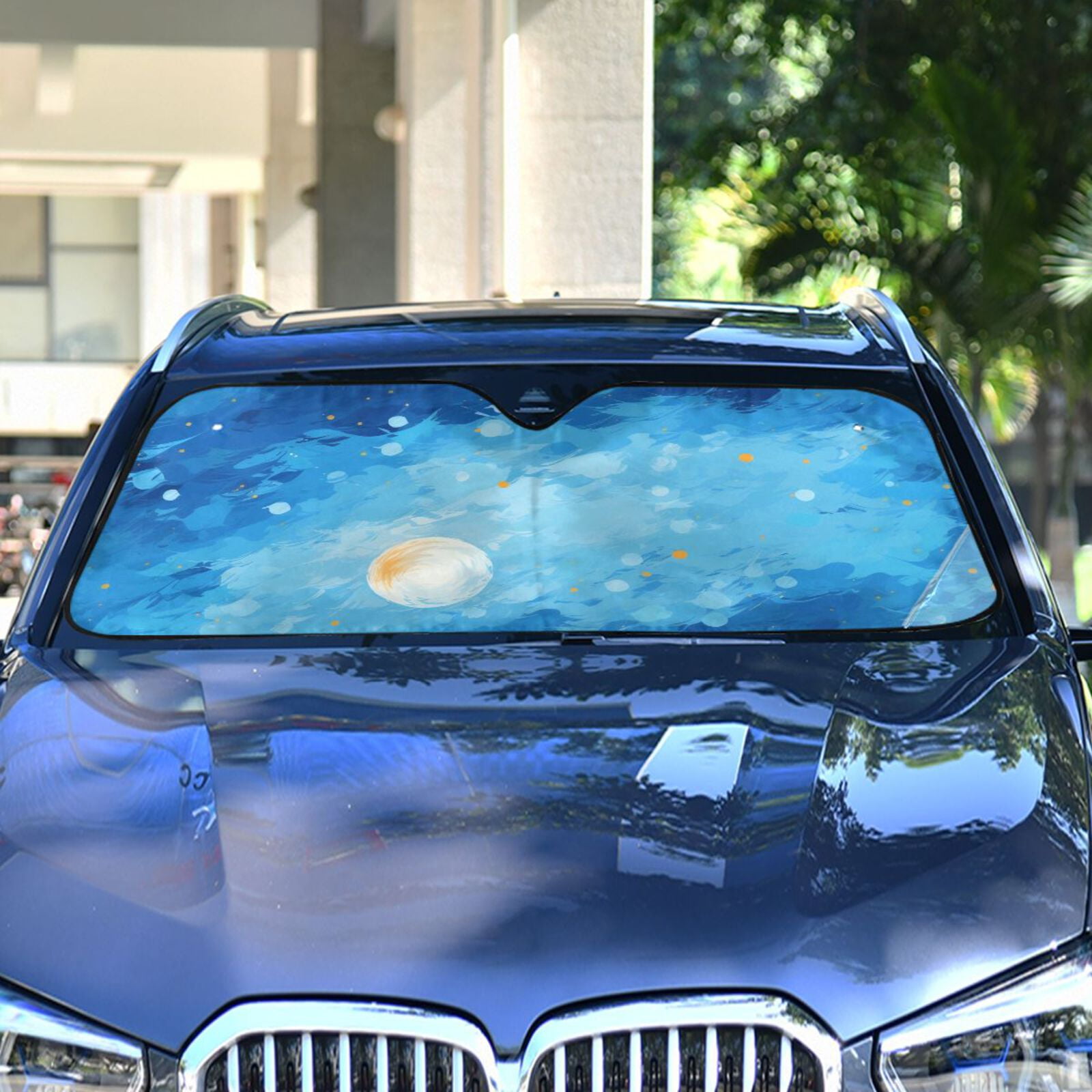 Sky and Moon Automotive Front Car Windshield Sun Shade Reflector ...