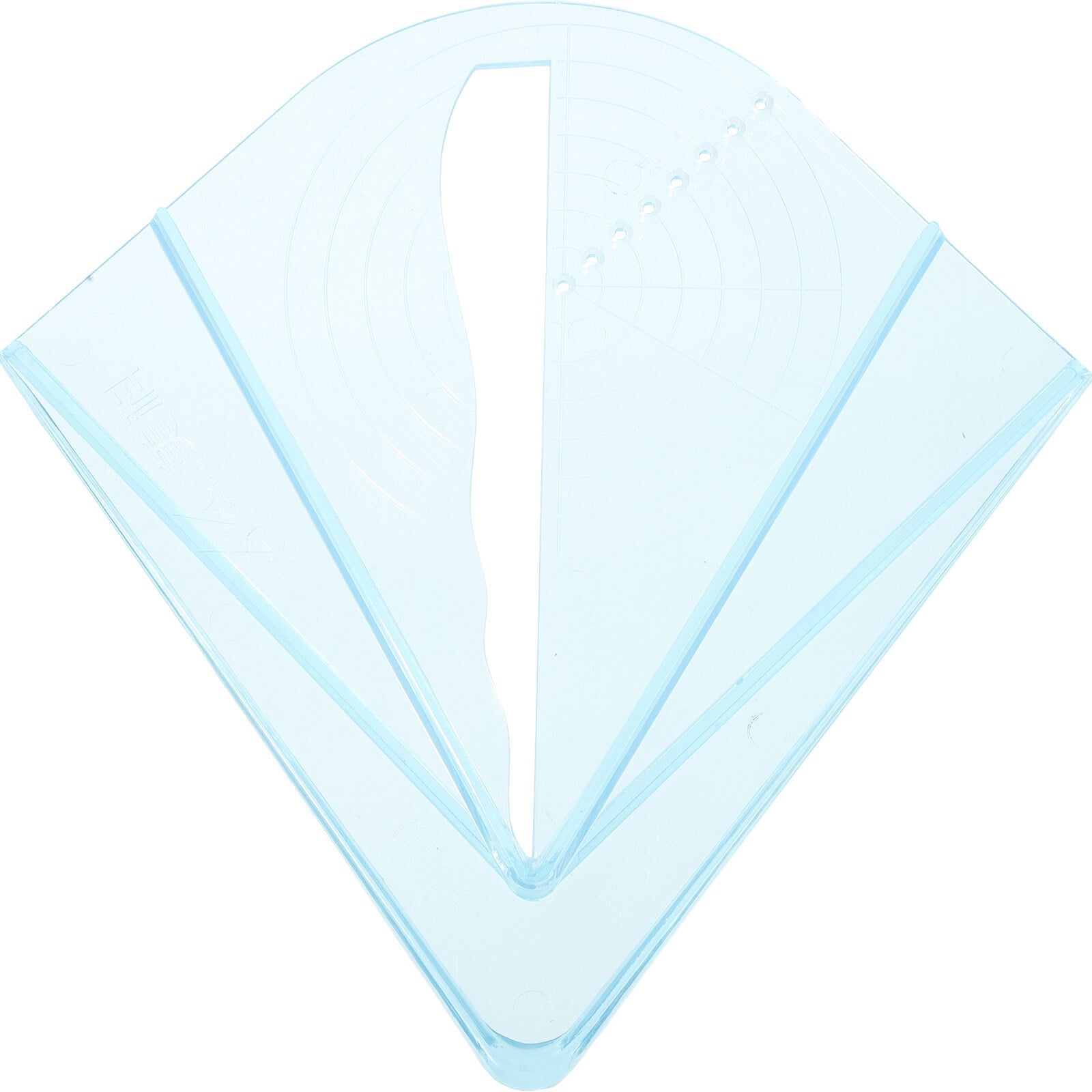 Sky-blue Plastic Center Finding Ruler for Woodworking Lightweight and ...