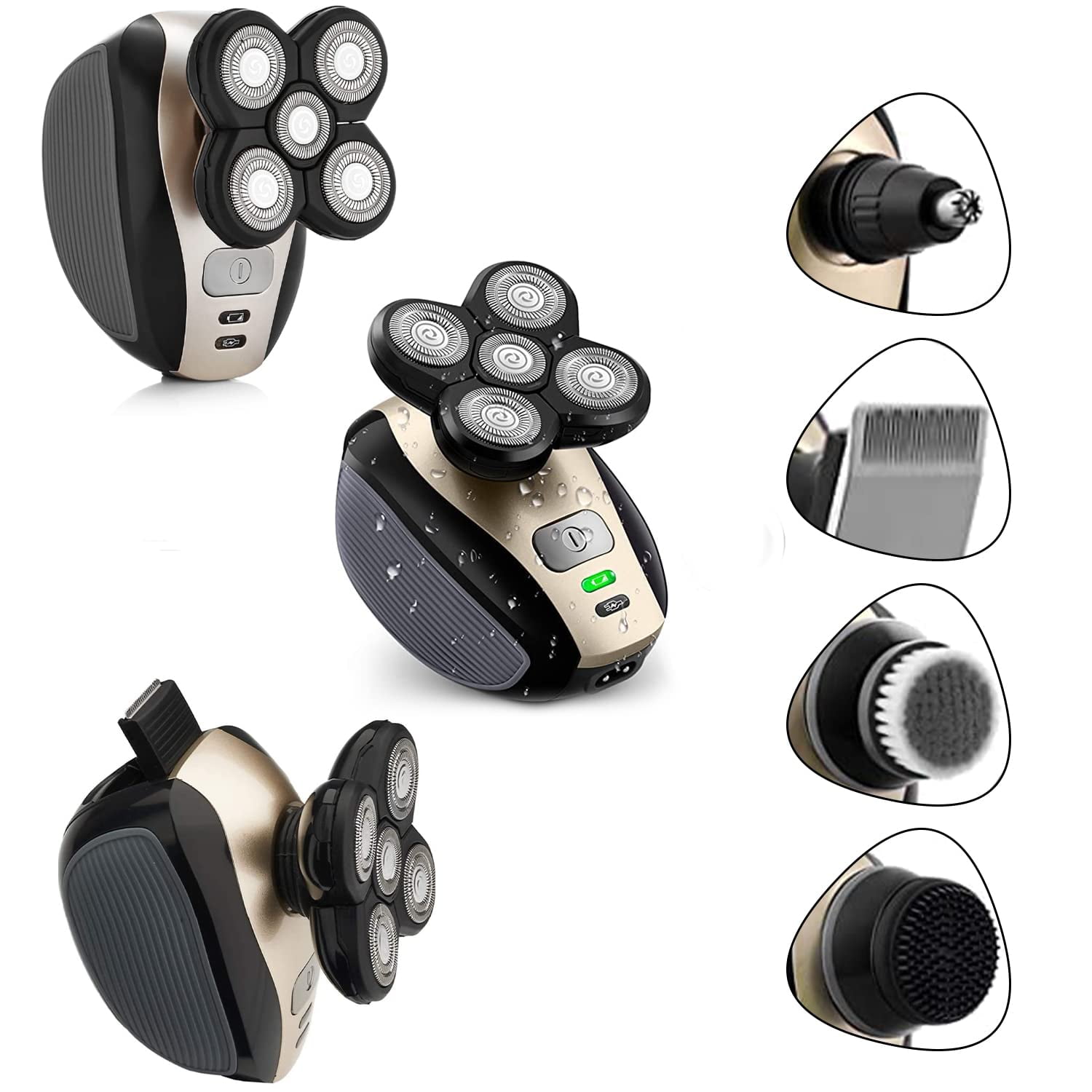 SkyAuks Beard Trimmer for Men, Electric Razor for Men, Head Shaver for ...