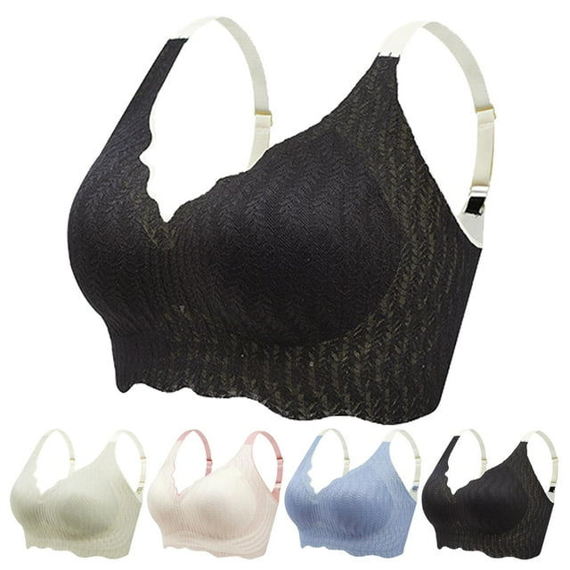 SkyAuks Bra for Women, Jelly Gel Bra, Adjustable Ring Bra, Jelly Gel ...