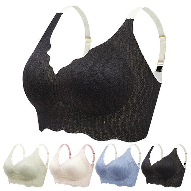 SkyAuks Bra for Women, Jelly Gel Bra, Adjustable Ring Bra, Jelly Gel Shaping Bra All Day Tender ...