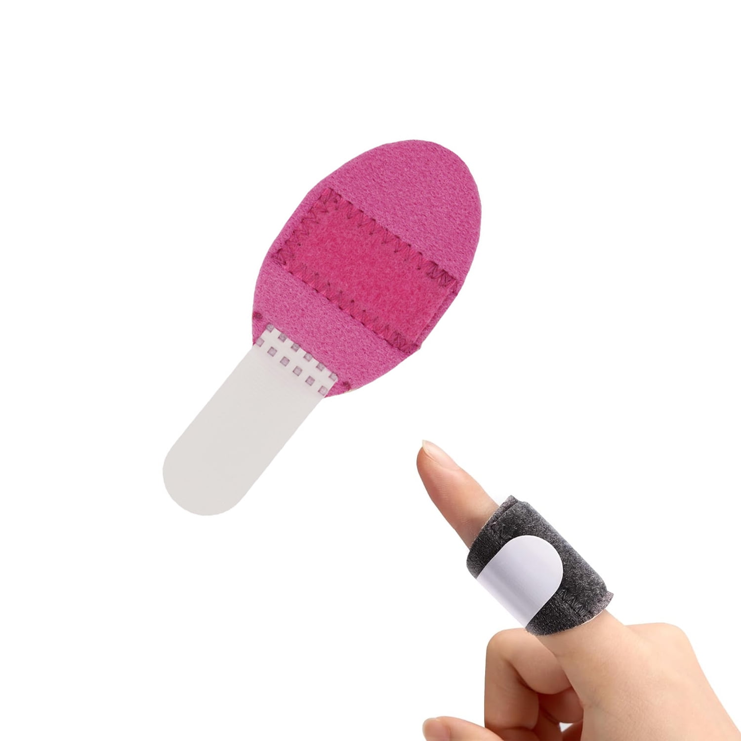 SkyAuks Finger Splint, Color Finger Strap Brace, Rose Red - Walmart.com