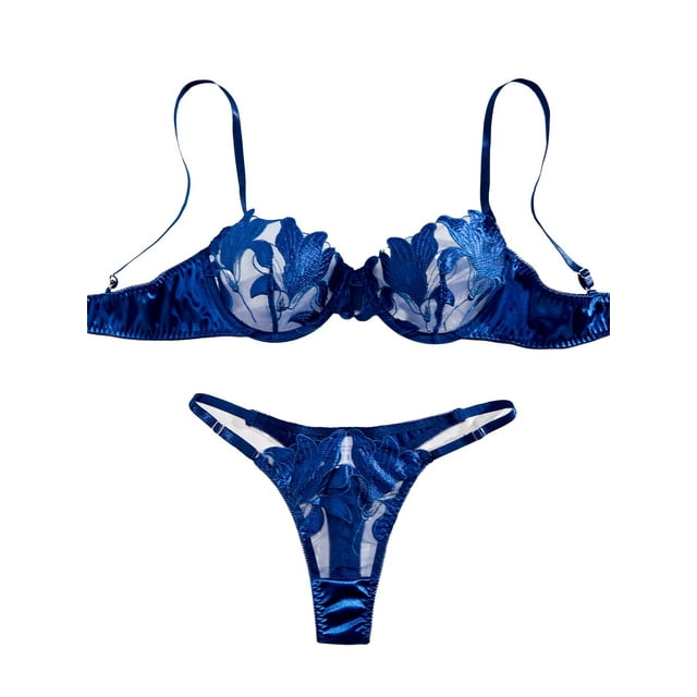 Skyauks Lingerie For Women Teddy Lingerie Womens 2 Pieces Floral