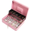 "Geohiaul Pink Cash Box with Money Tray, Key Lock, and Security - 11.80 ...
