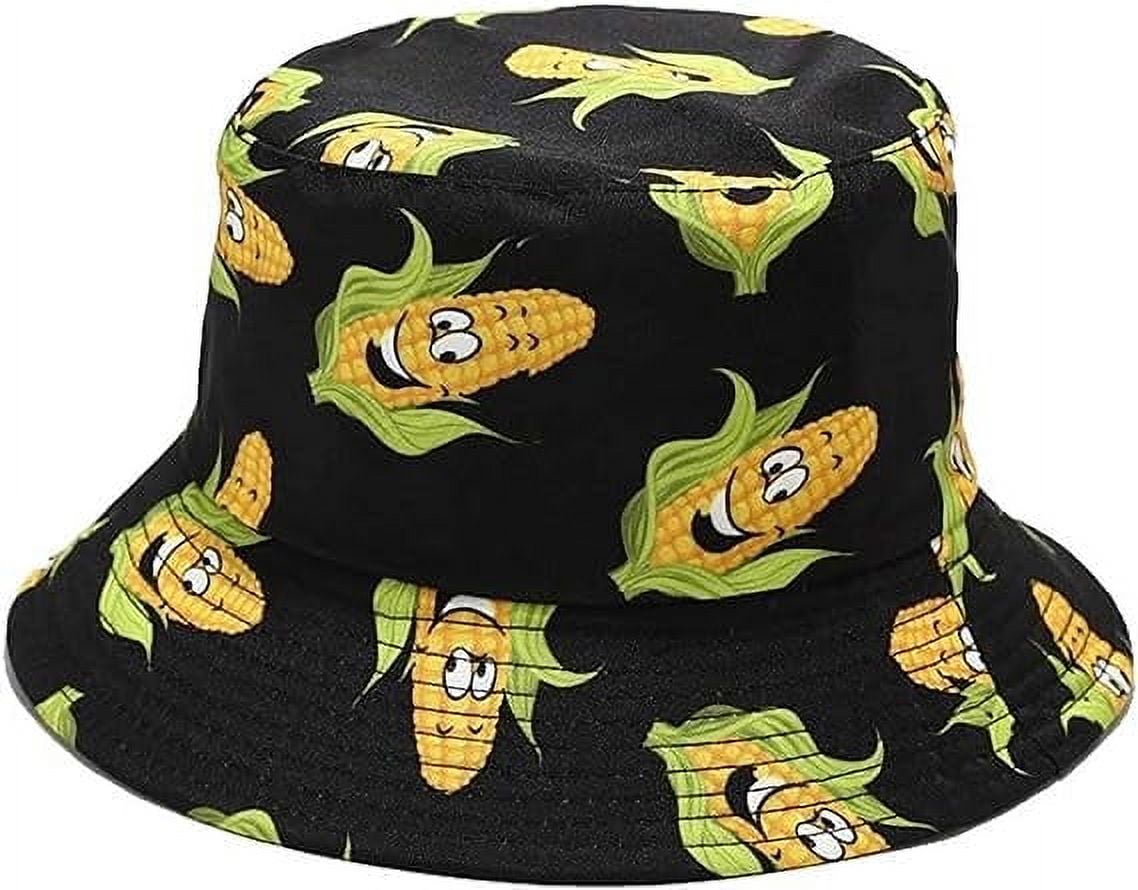 SkyAuks Reversible Bucket Hat for Men Women, Unisex Print Double Side ...