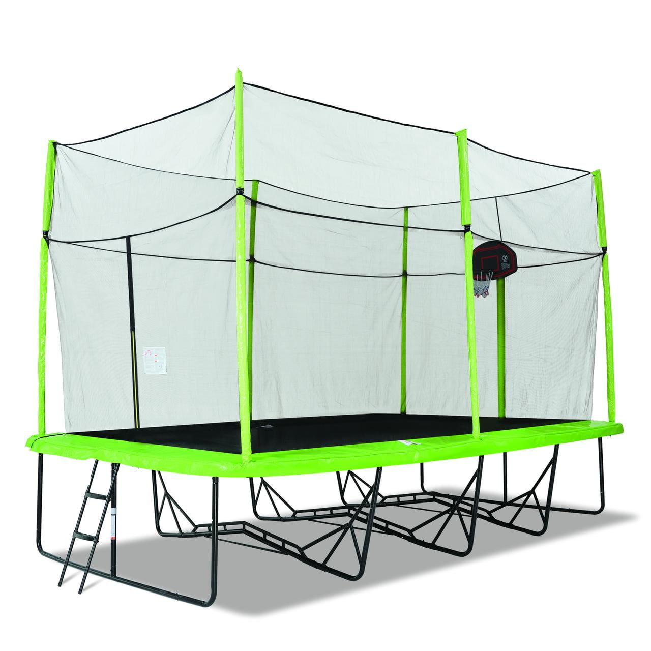 SkyBound 10x17 ft Rectangle Trampoline with Enclosure Net for Kids and ...