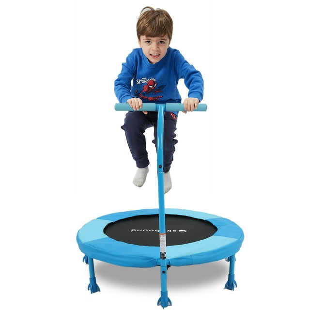 SkyBound 36 Inch Indoor Little Trampoline for Kids Age 3+, Small, Safe ...