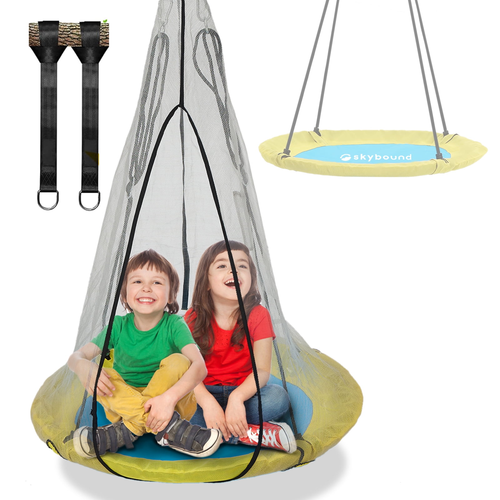 SkyBound 39" Saucer Tree Swing for Kids, Waterproof Flying Swing Seat for Children Support Up to ...