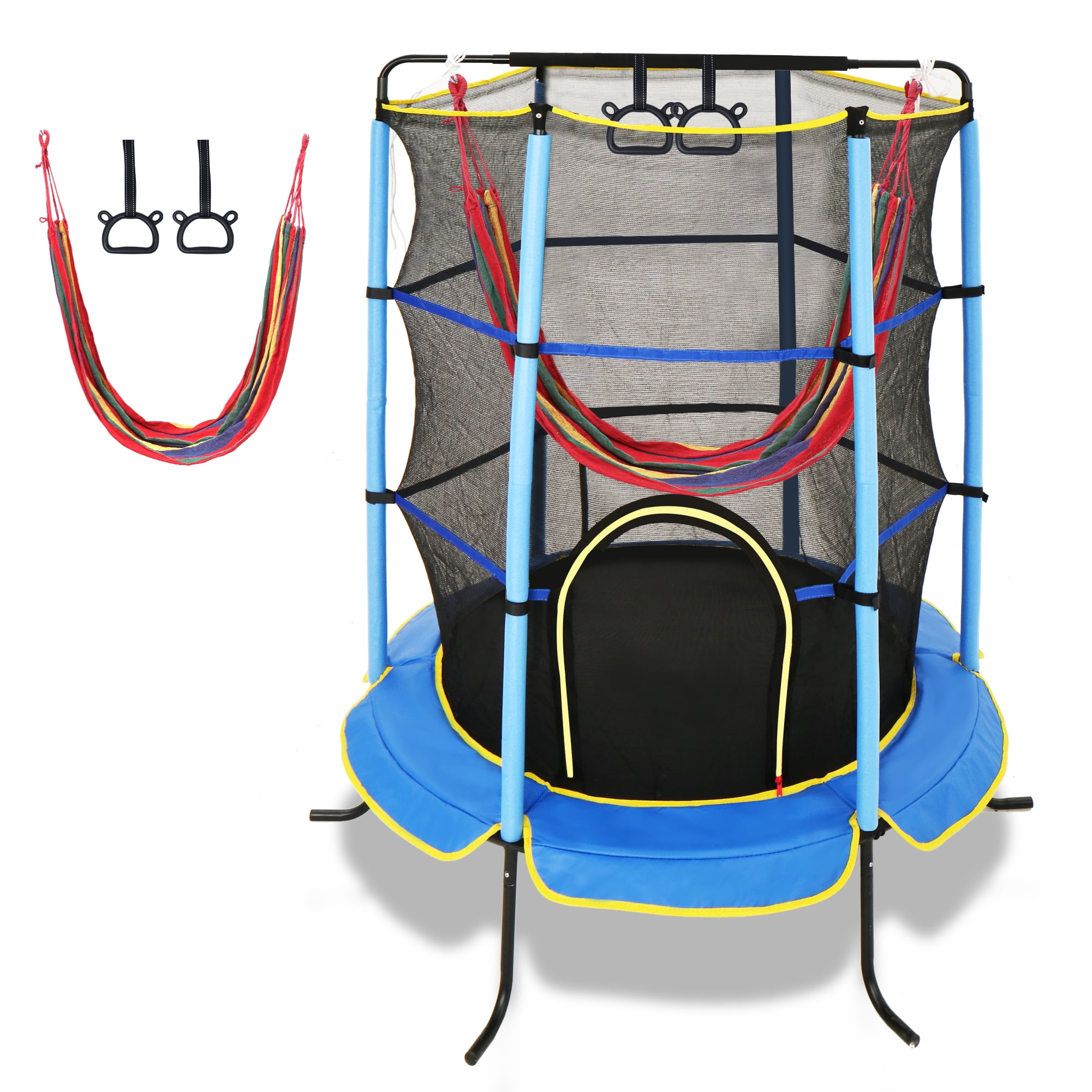 SkyBound 55 Inch Children's Premium Mini Trampoline - Swing, Suspension ...