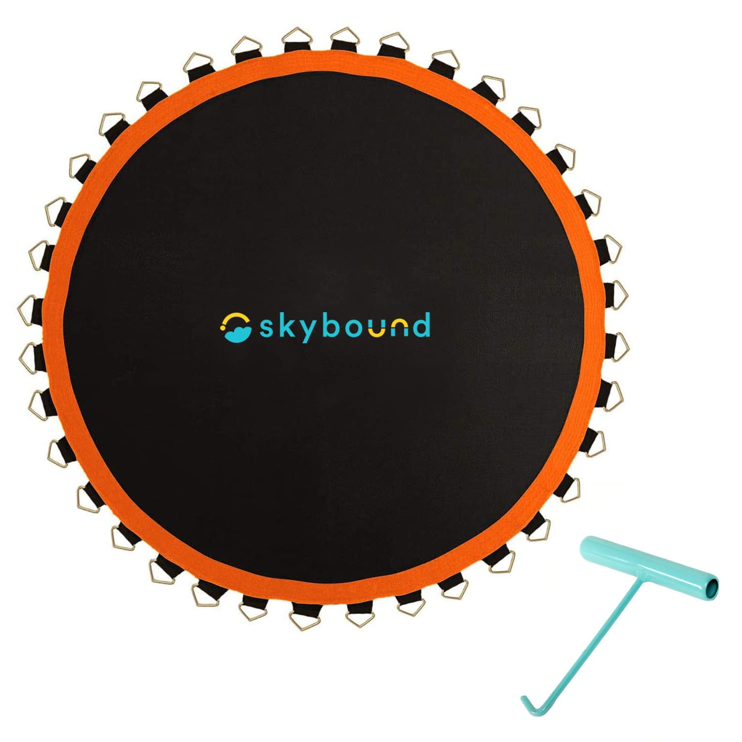 SkyBound Premium 14ft Trampoline Mat, 147"Wide, 88 V-Rings, 7" Springs ...