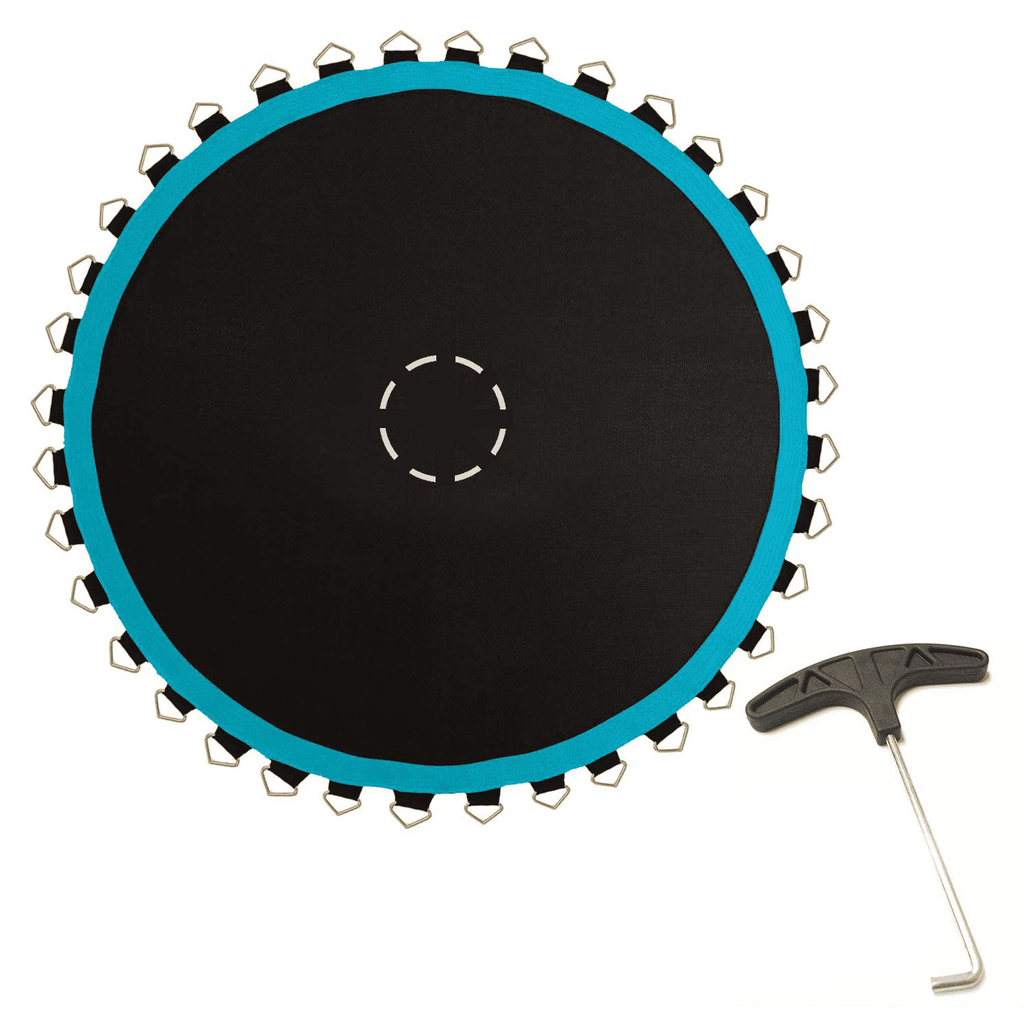 SkyBound Premium Trampoline Replacement Mat 150"Wide with 72 V-Rings ...