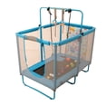 SkyBound Rectangle Trampoline 36×55", 6-Legs with Safety Enclosure Net ...