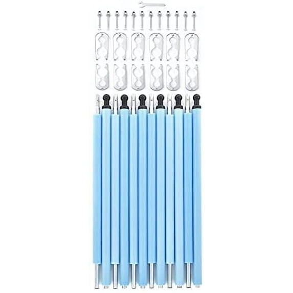 SkyBound Universal Trampoline Replacement Enclosure Poles, Set of 6 ...
