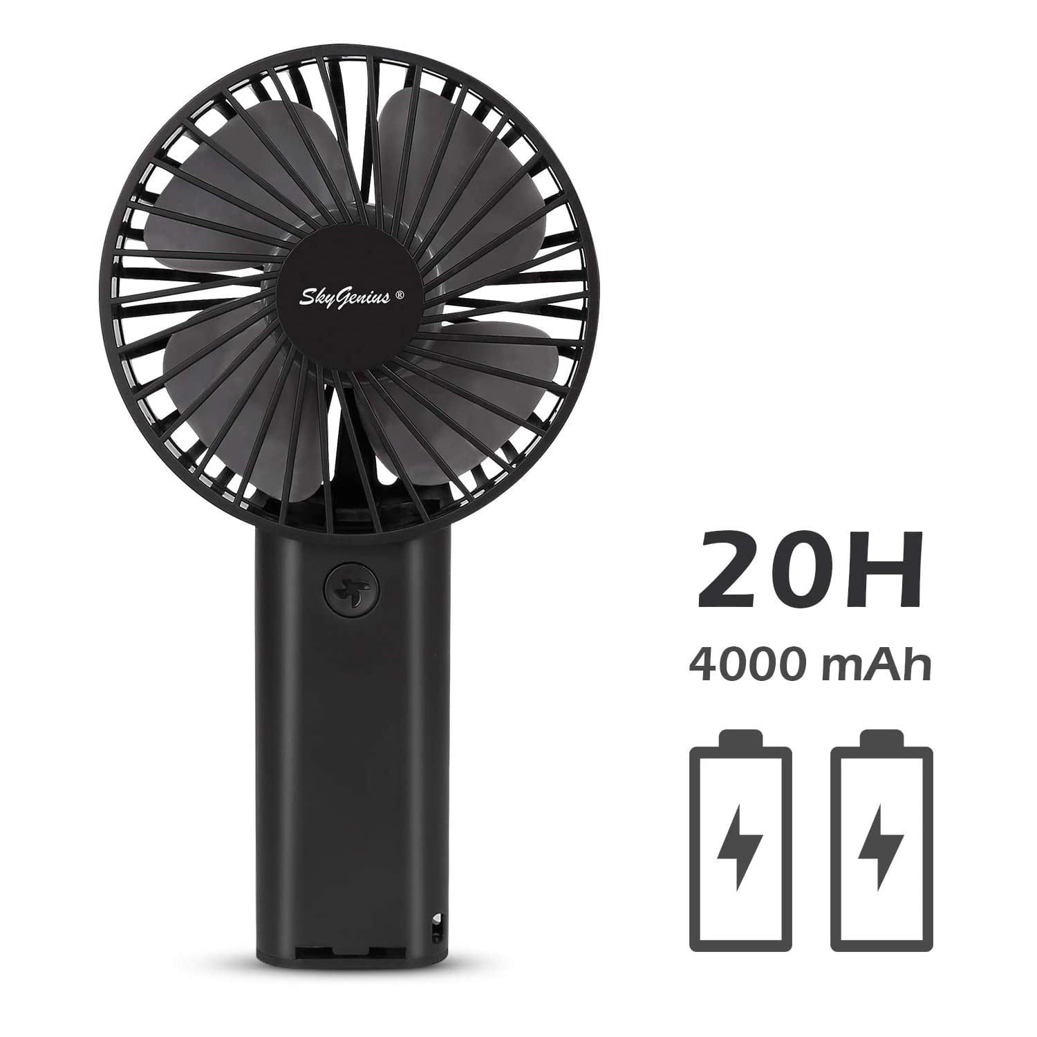 SkyGenius Portable Handheld Fan 4000mAh Battery Operated USB ...