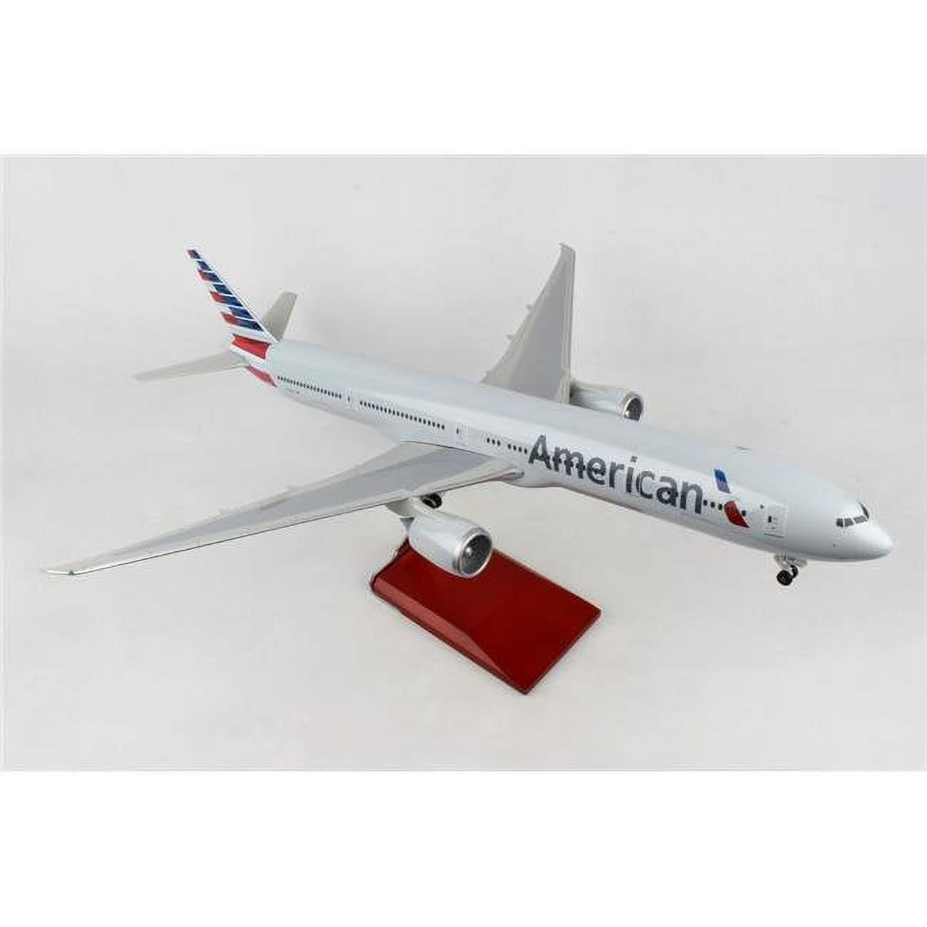 SkyMarks Plastic Model Airplane for Adults, 1/100 Scale American 777 ...