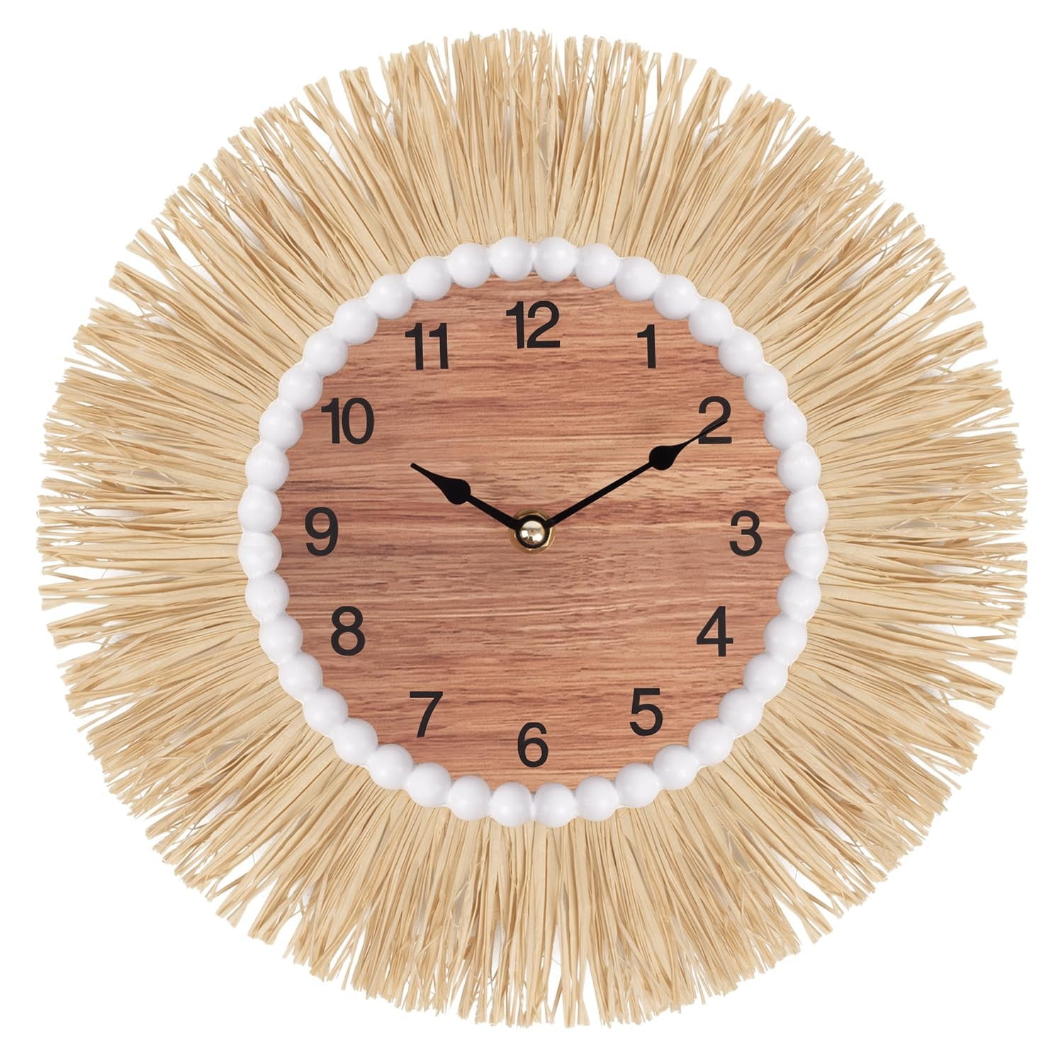 SkyNature Boho Wall Clock for Living Room Decor, 12 in Small Wall ...