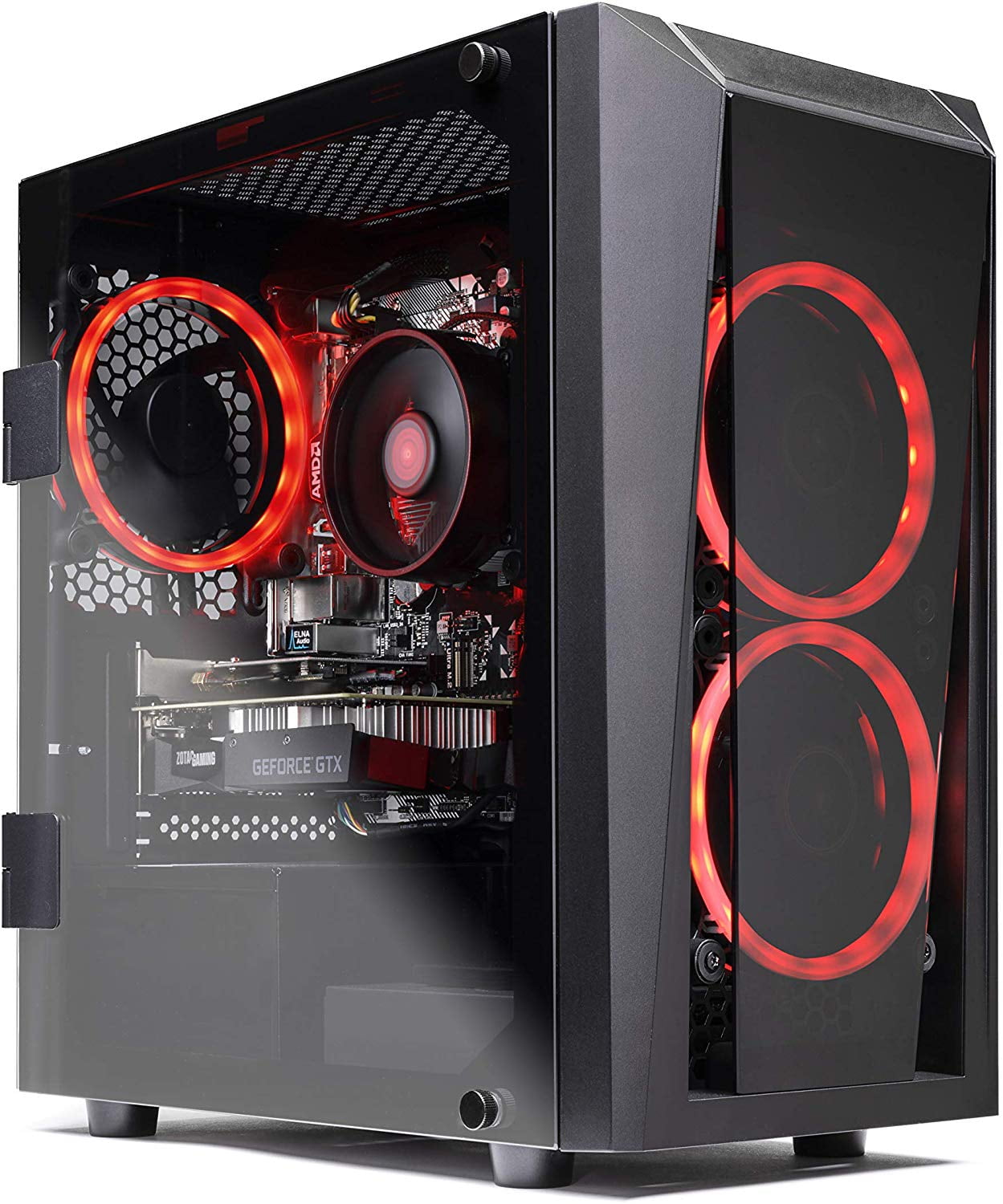 SkyTech Blaze II Gaming Computer PC Desktop – Ryzen 5 1600 3.2GHz, GTX ...