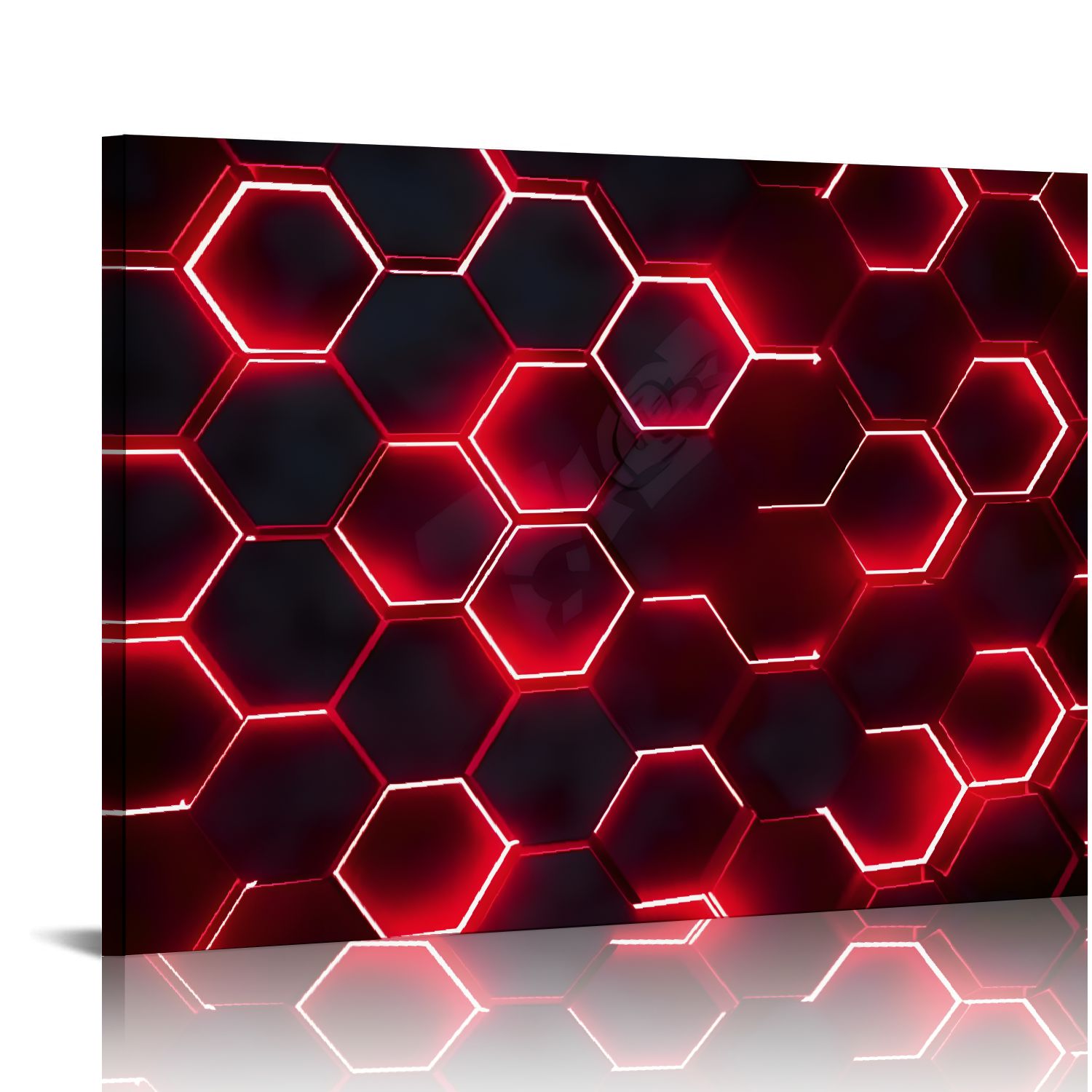 Skybluee Hexagonal Pattern Beeple Canvas Wall Art Decor for Living Room ...