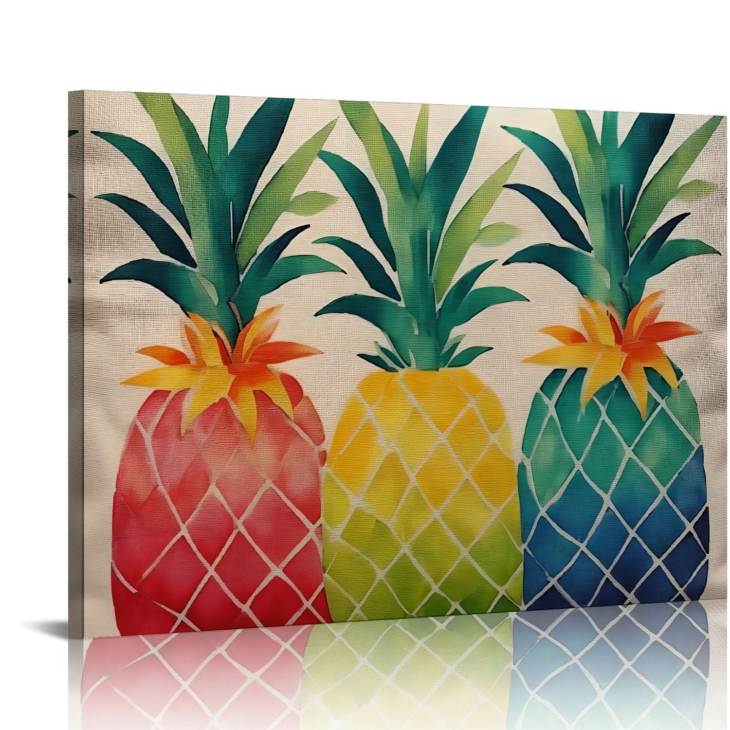 Skybluee Pineapples Theme Modern Canvas Prints for Home Office Wall ...