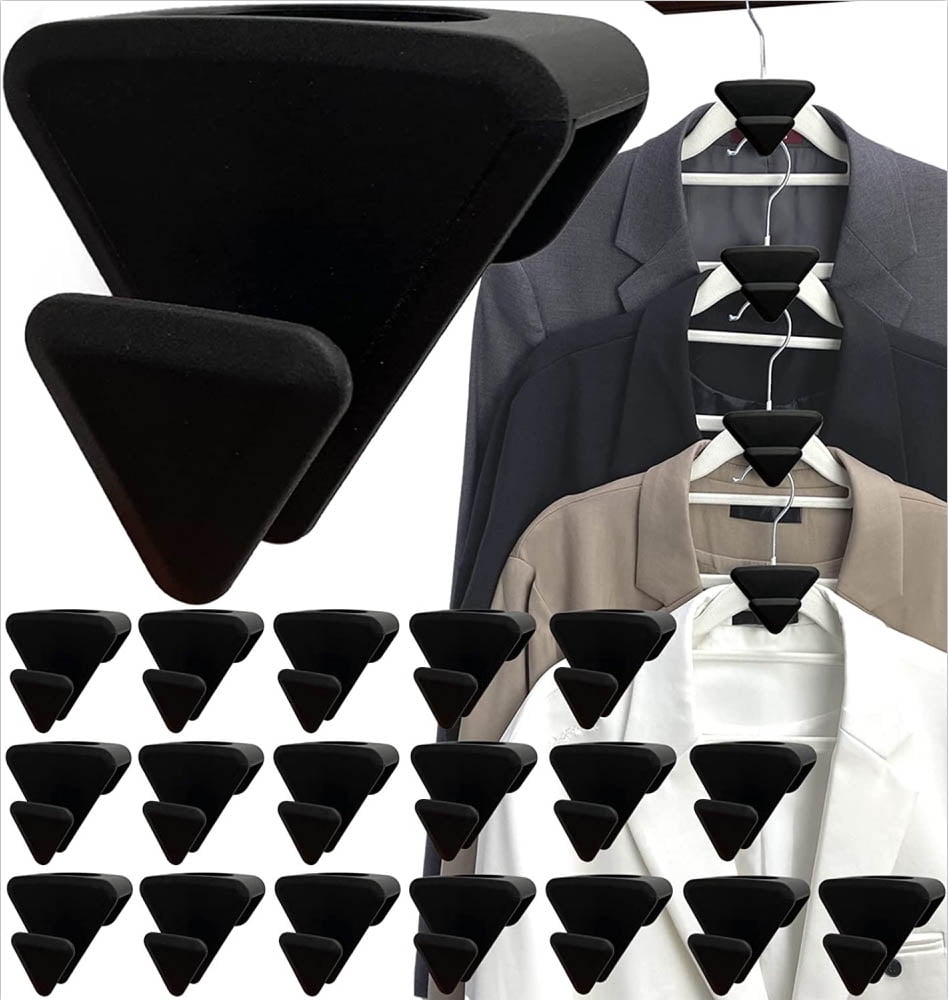 Hanger Extender Connector Hook Triangle Shape Space Saving Hanger Clip ...