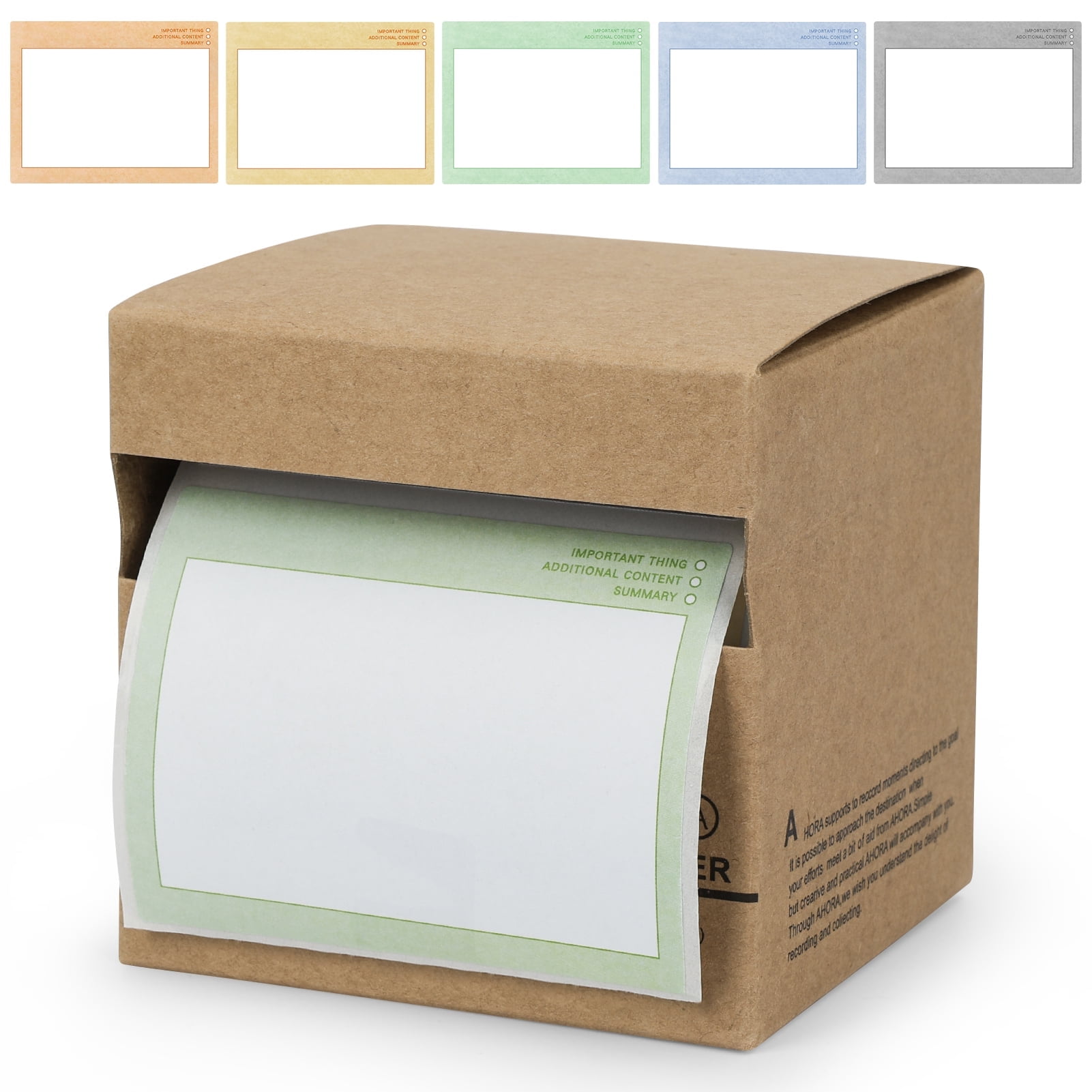 Skycase Sticky Notes, Sticky Notes Roll Tape with Pull Out Dispenser ...