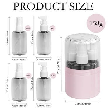 4 Pack Small Cosmetic Containers with Lids Travel Jars for Cream/Lotion ...