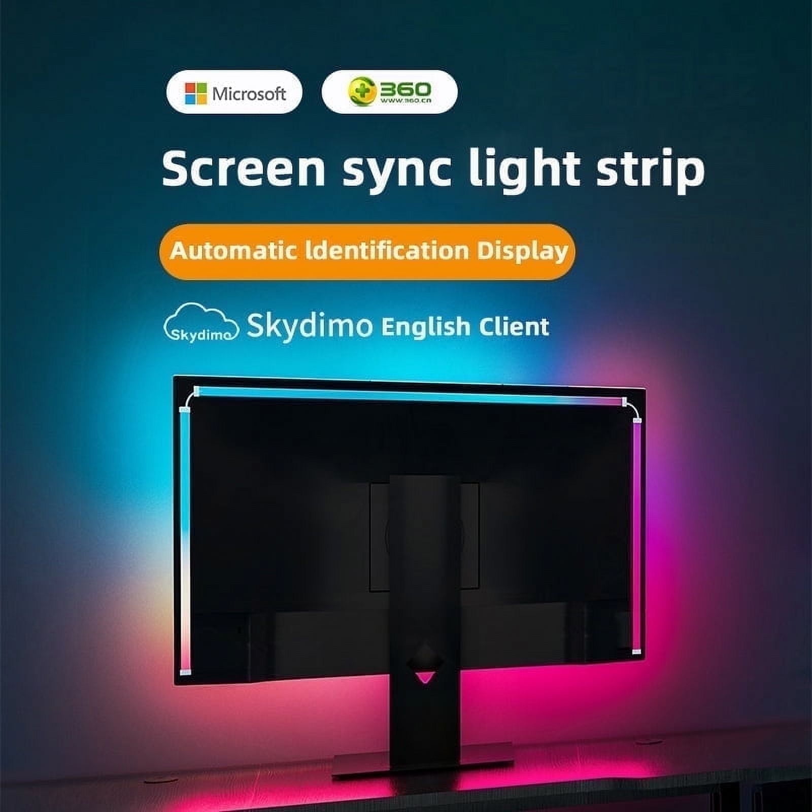 Skydimo 27" RGB Computer Sync Light Strip with Music Sync Mode, 16 ...
