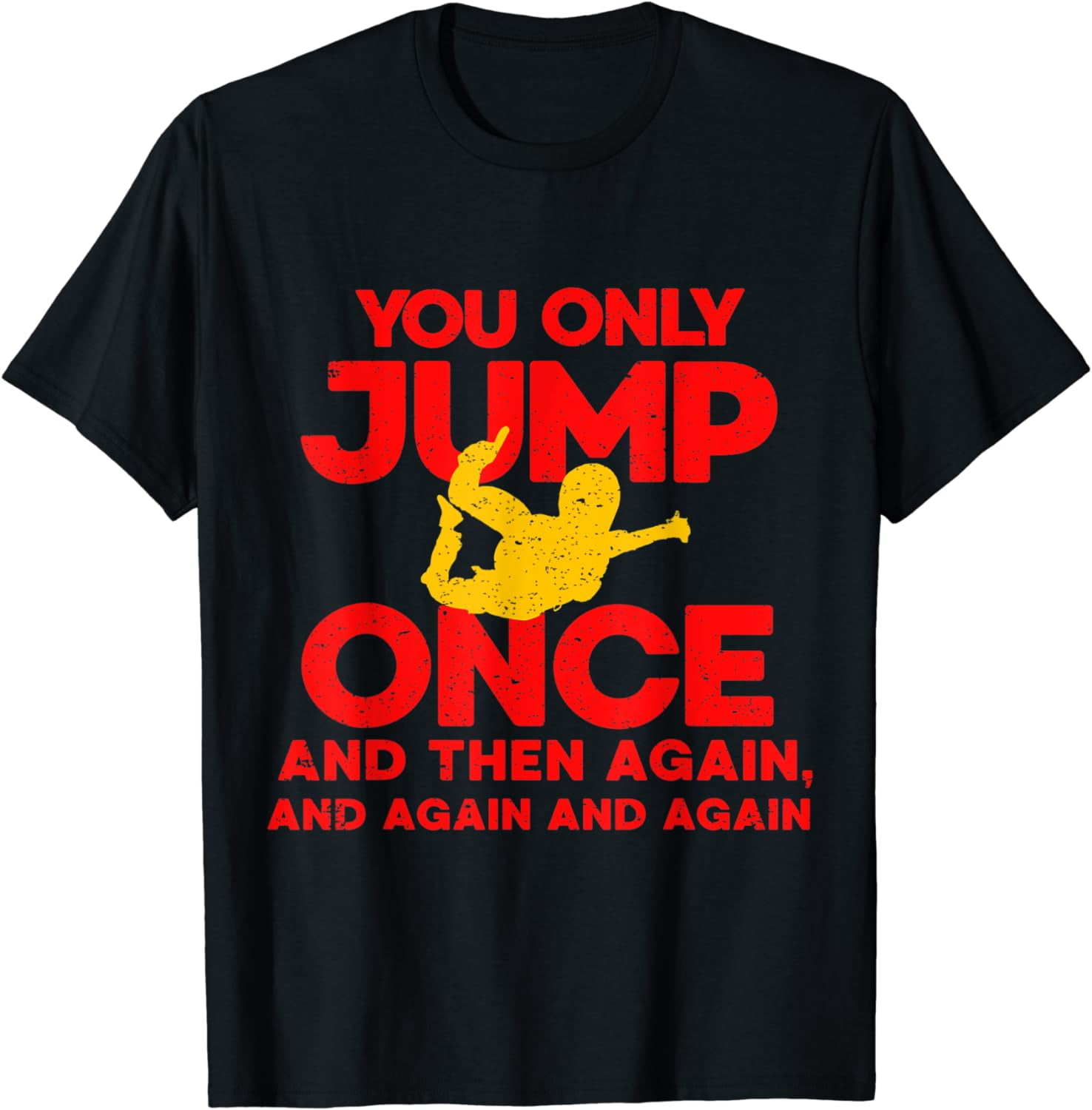 Skydiver Free Fall Parachute Skydiving T-Shirt - Walmart.com