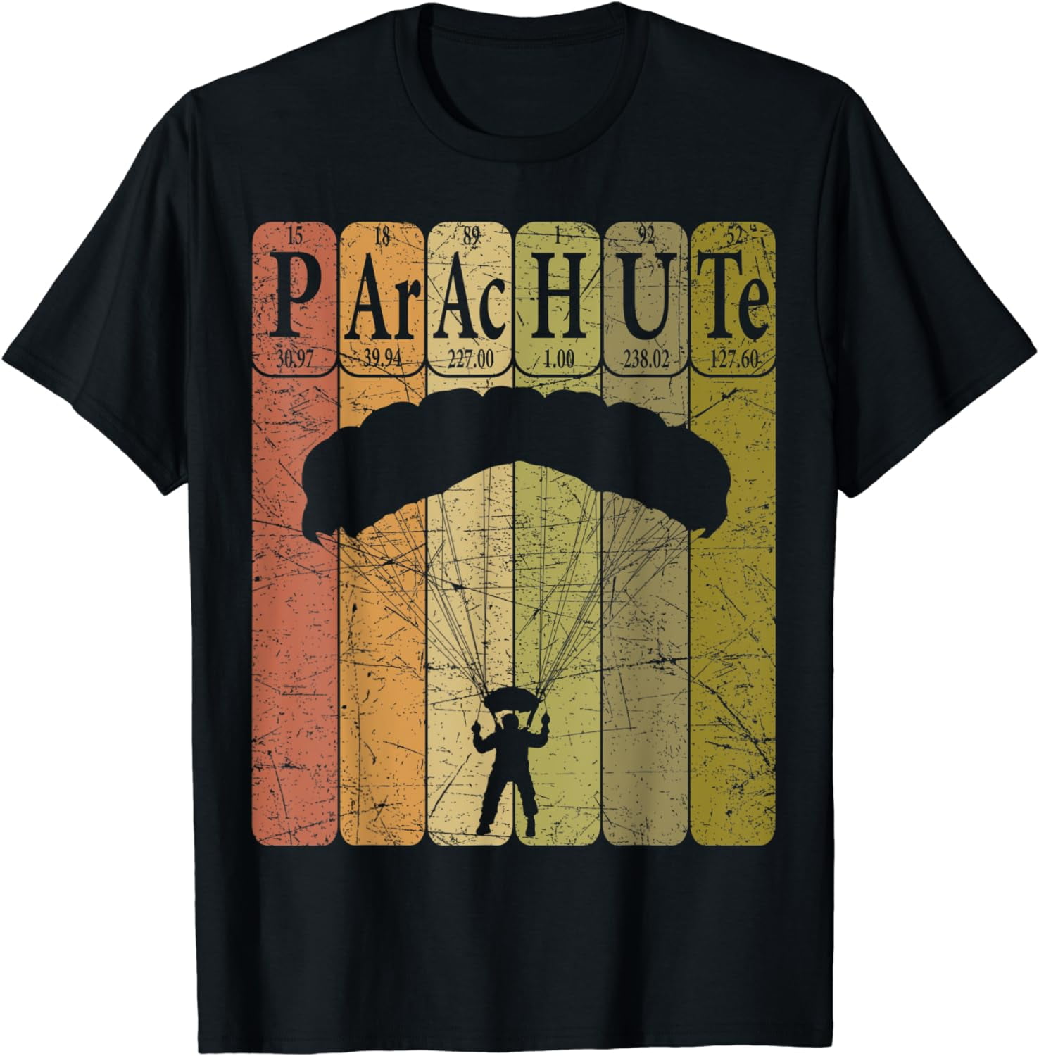 Skydiver Periodic Table Elements Skydiving Parachute T-Shirt - Walmart.com