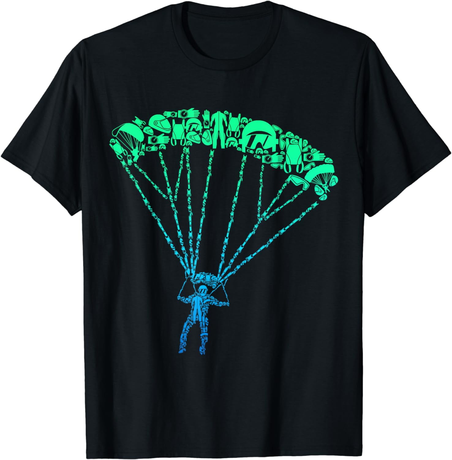Skydiver Skydiving Parachuting Parachutist T-Shirt - Walmart.com