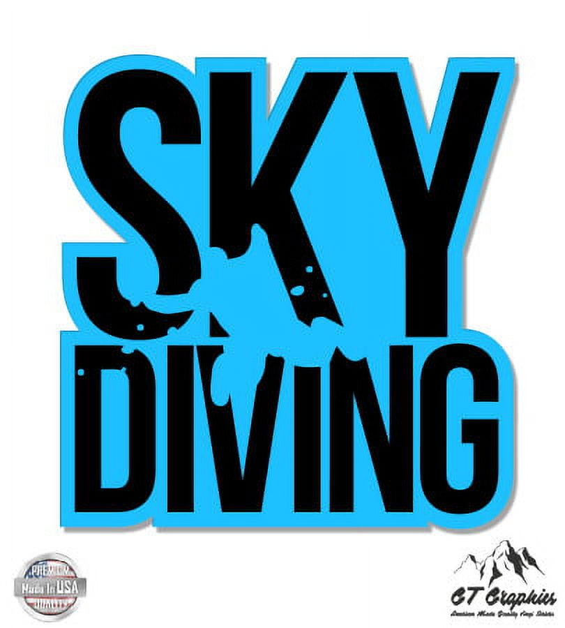 Skydiving - 12" Vinyl Sticker Waterproof Decal - Walmart.com