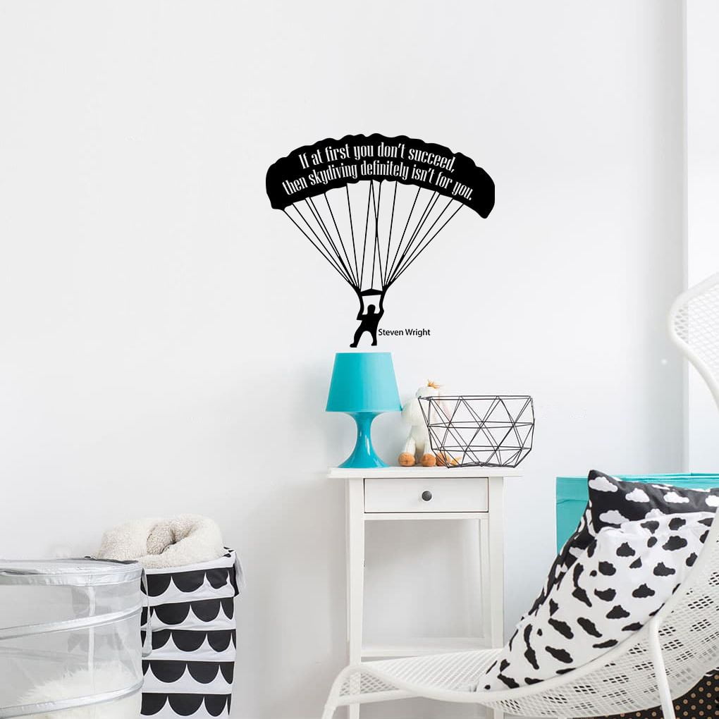 Skydiving Isn't For You Funny Quotes Humor Quote Wall Sticker Art Decal ...