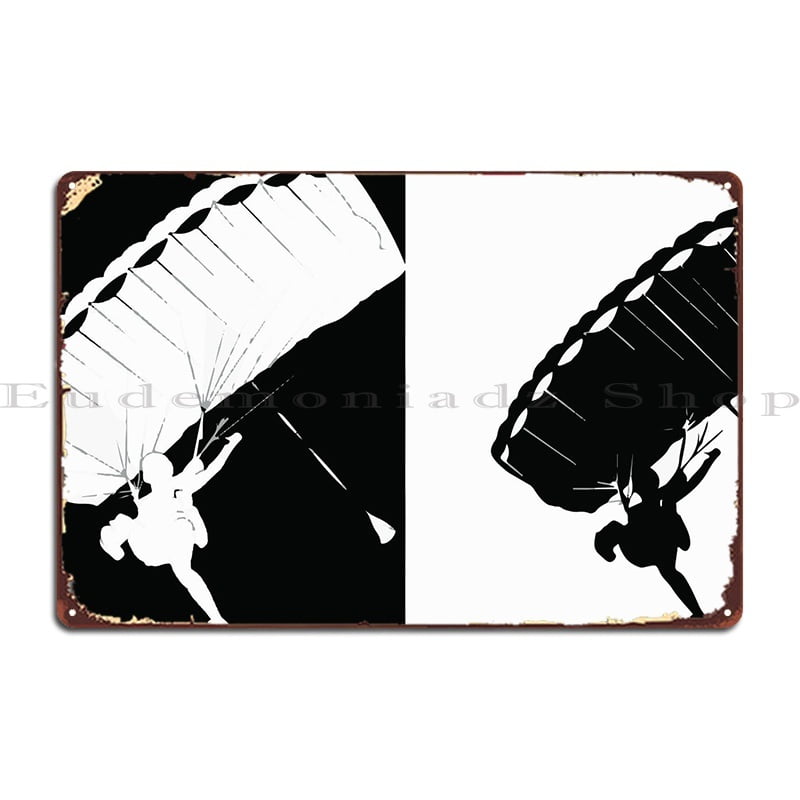 Skydiving Metal Signs Create Rusty Wall Decor Cinema Create Tin Sign ...
