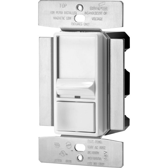 Skye 3-Way Single-Pole Full Slide Decorator Dimmer with Preset, 1000 ...