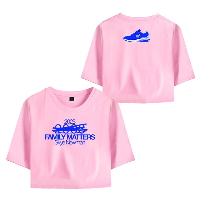 Skye Newman Merch Family Matters Merch T-Shirt For Women&Girls Midriff ...