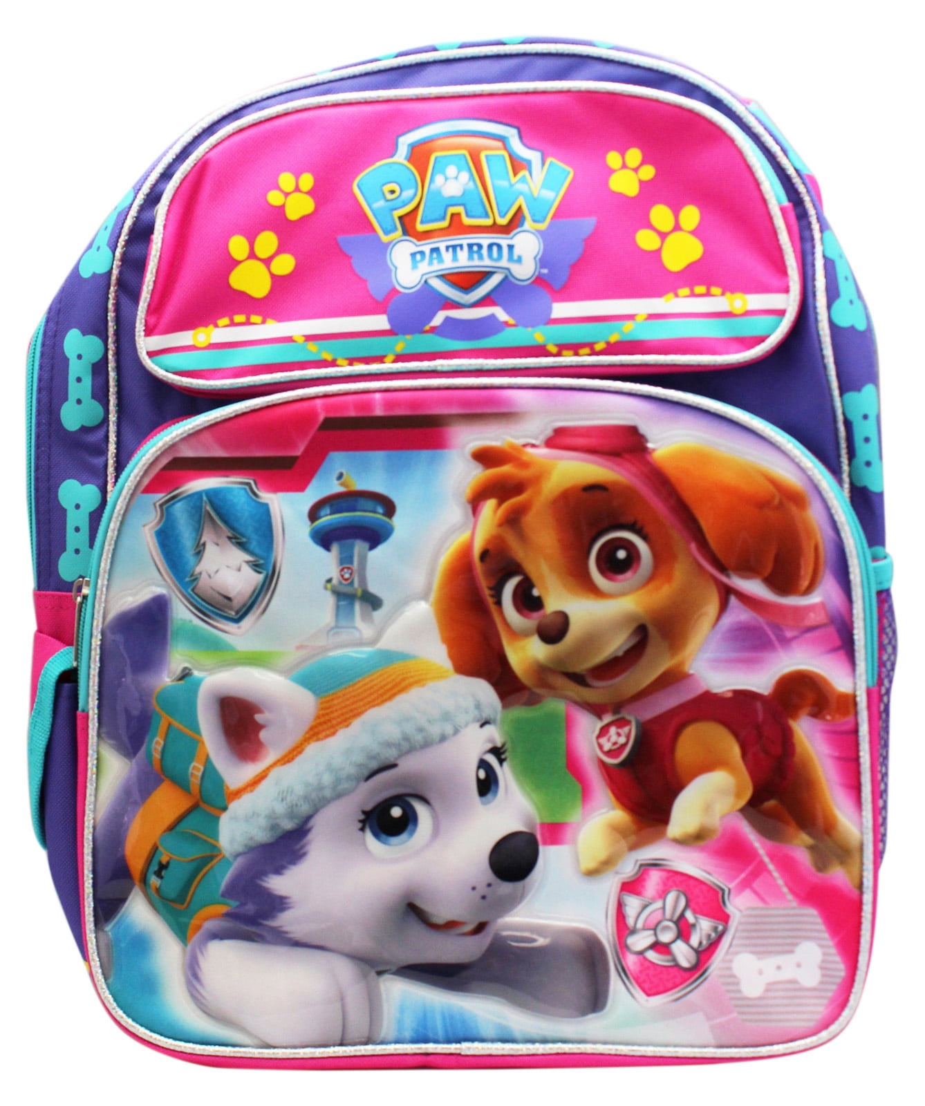 Skye and Everest Pink and Purple Full Size Backpack (16in) - Walmart.com