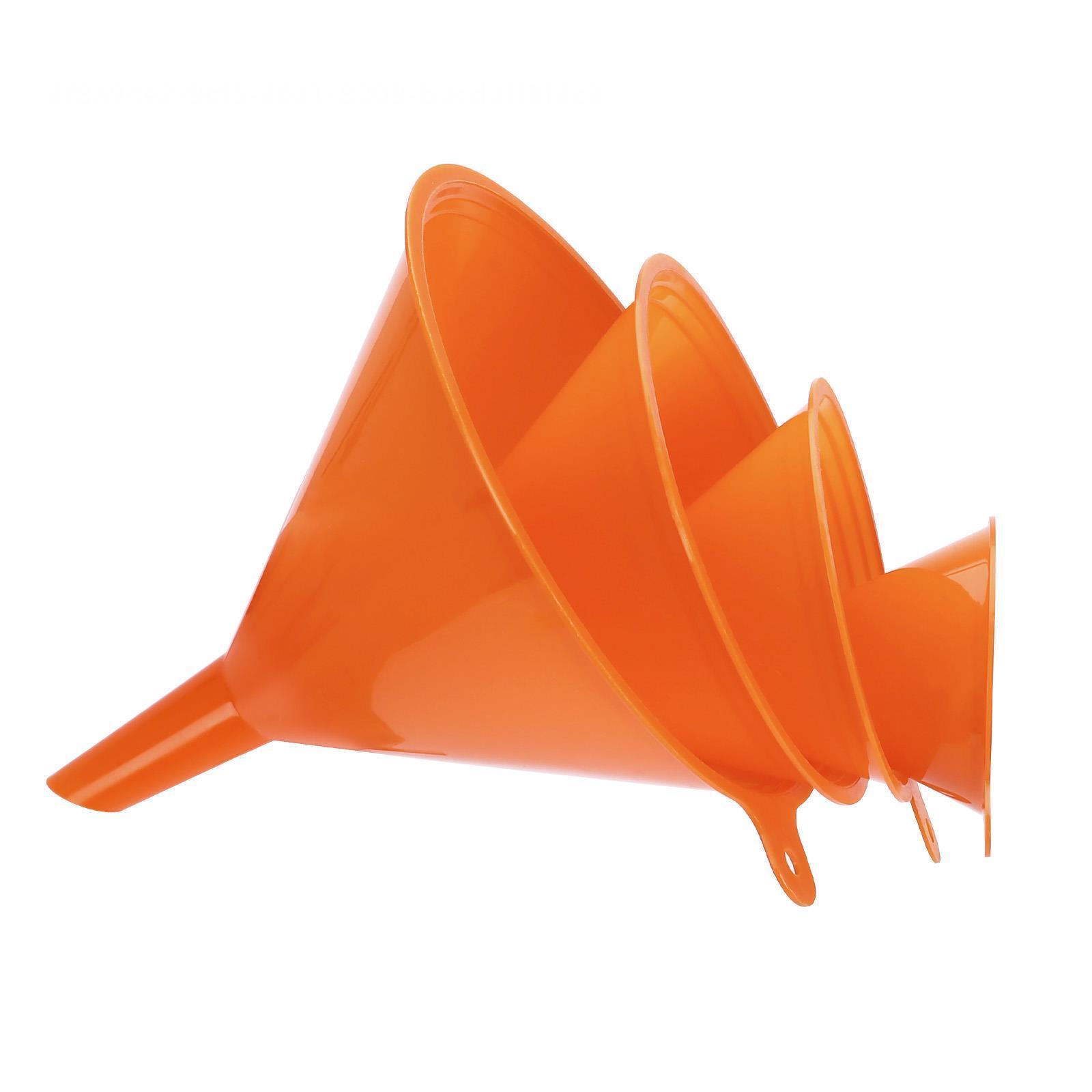 Skyeye 4PCS 4-Sizes Plastic Funnel Set Kitchen Funnel for Quick and ...