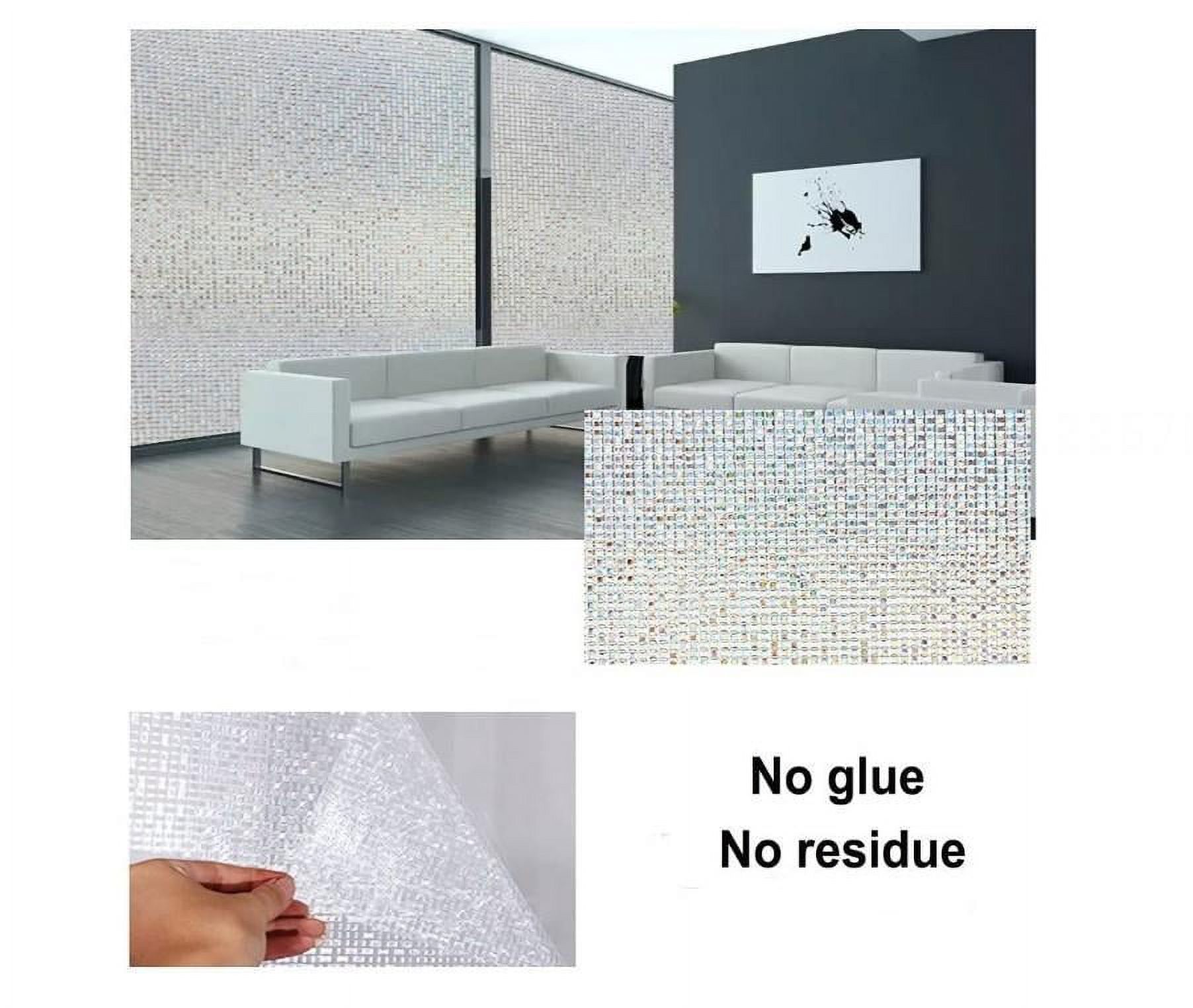 Skyeye Decorative Window Film Mosaic Window Covering Heat Control Privacy Film Obscure Glass ...