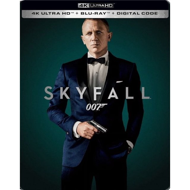Skyfall 4K UHD Steelbook + Blu-ray Movie - Walmart.com