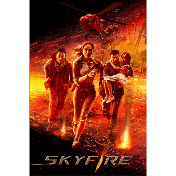 Skyfire 2019 Movie Poster 24x36 - Action Disaster - Volcanic Eruption ...
